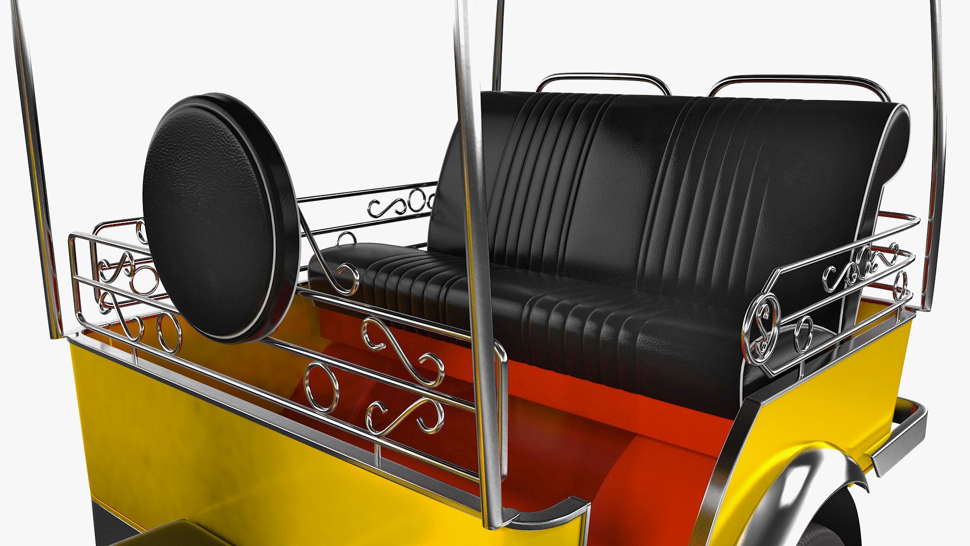 3D Wheeler Auto Rickshaw Model - TurboSquid 1558071