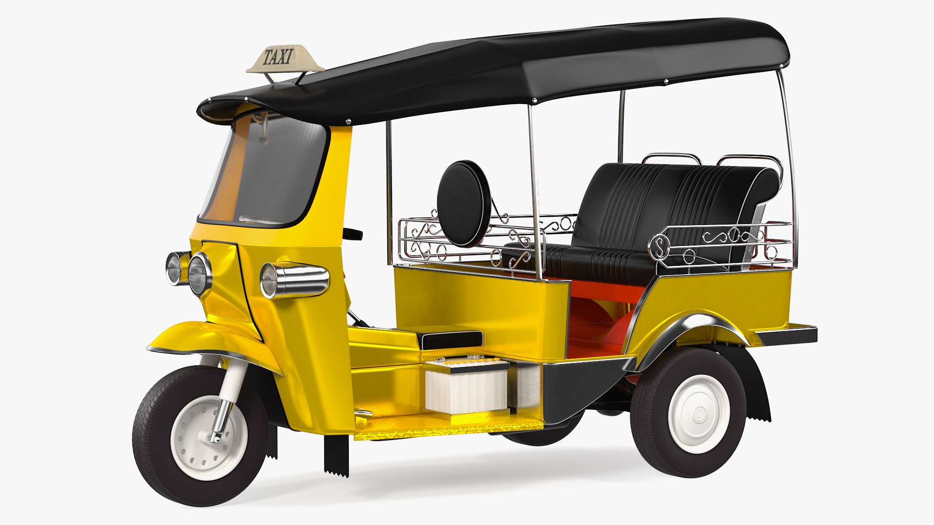3D Wheeler Auto Rickshaw Model - TurboSquid 1558071