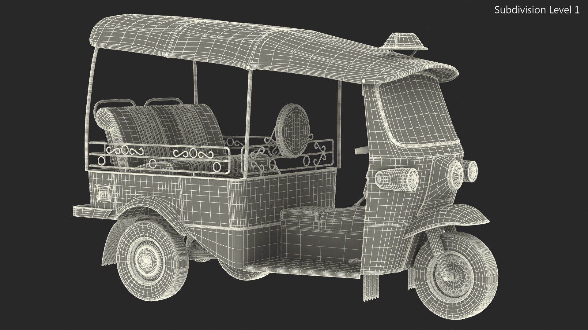 3D Wheeler Auto Rickshaw Model - TurboSquid 1558071