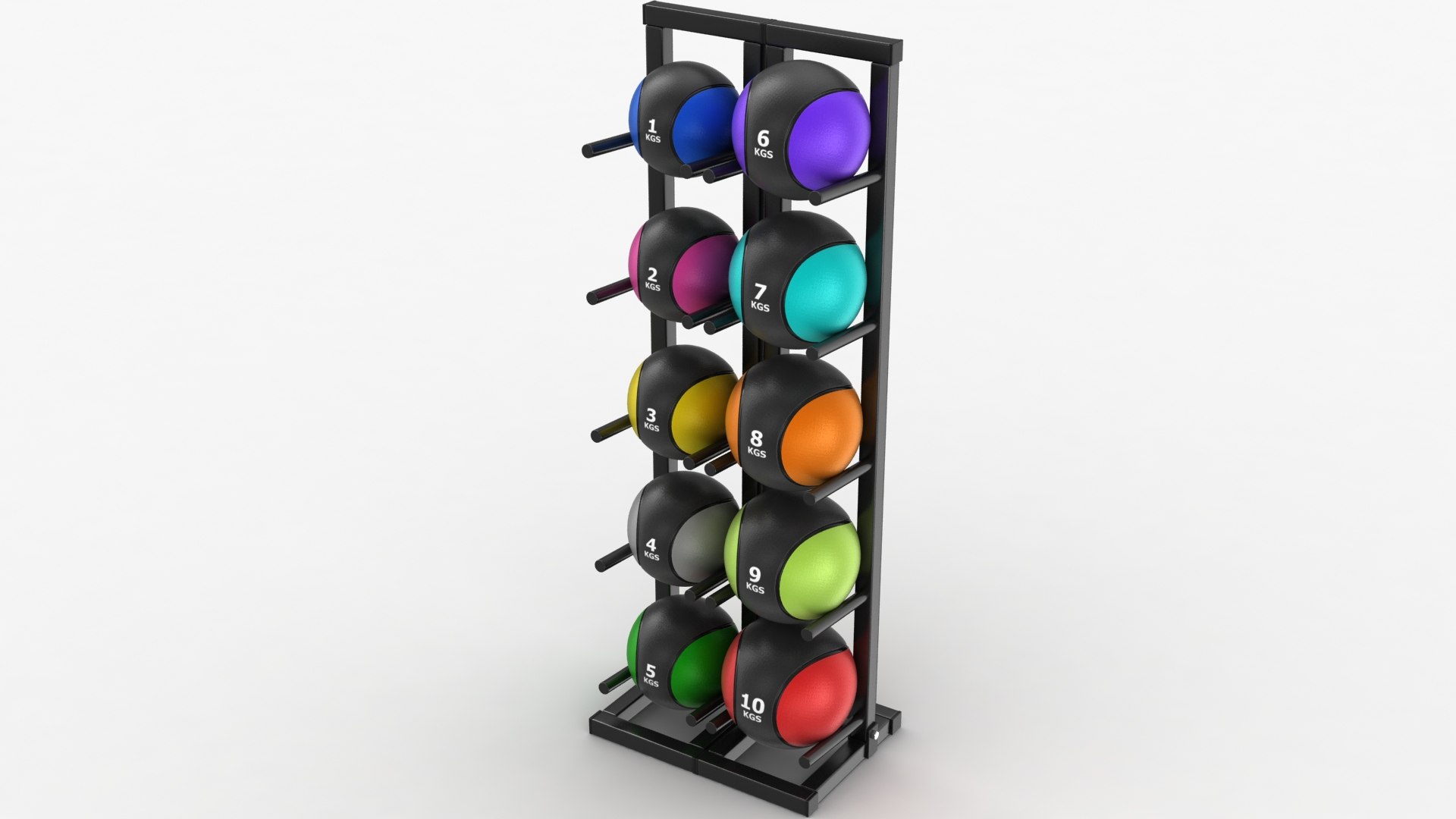 Medicine Balls Rack 3D Model - TurboSquid 1461861
