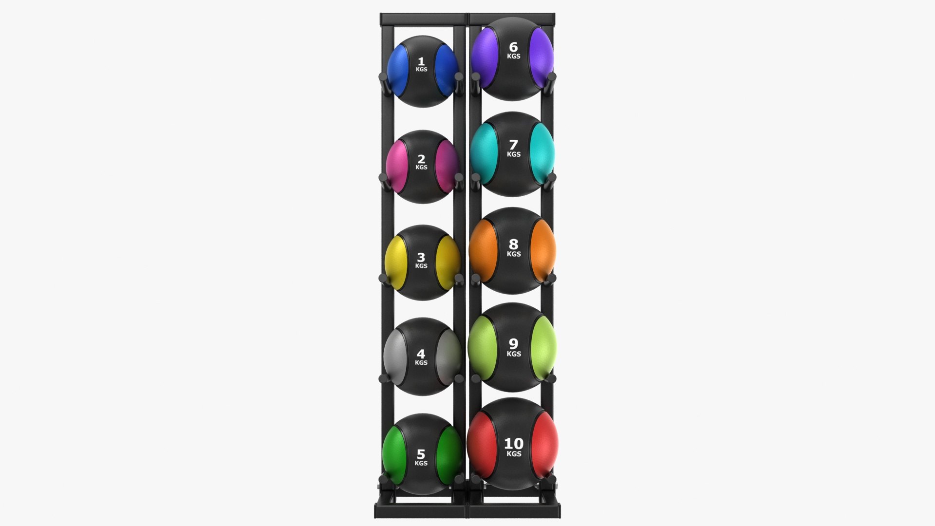 Medicine Balls Rack 3D Model - TurboSquid 1461861