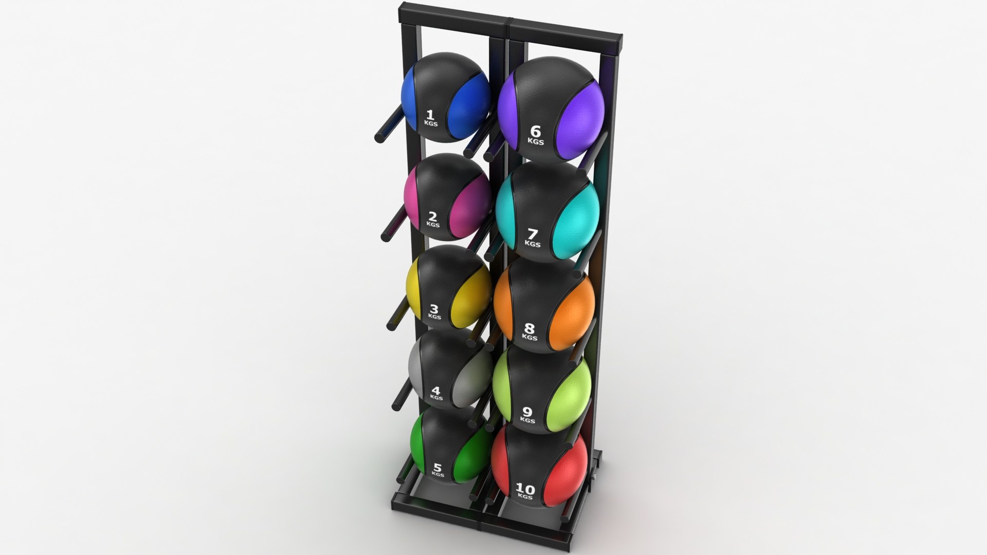Medicine Balls Rack 3D Model - TurboSquid 1461861