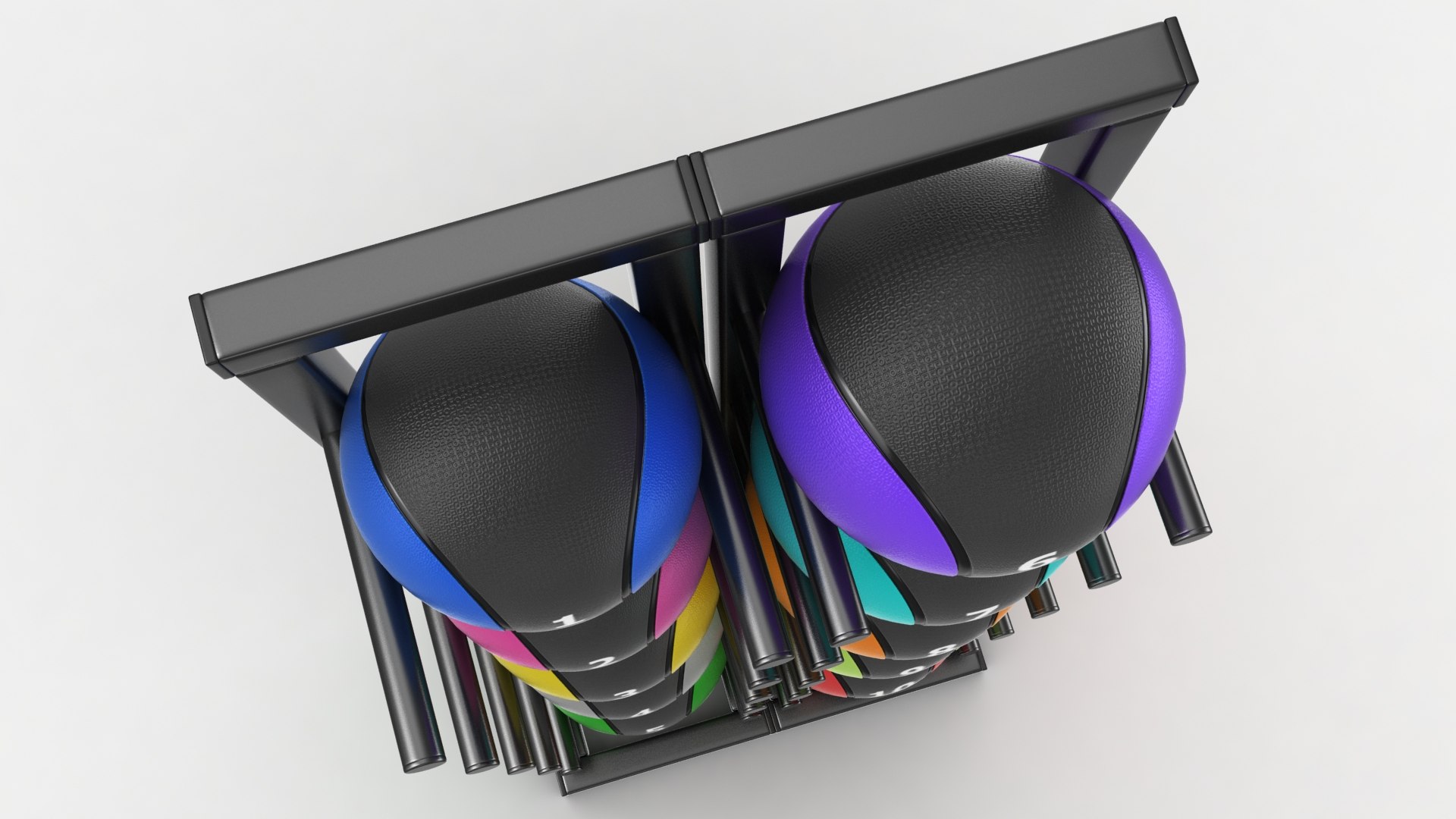 Medicine Balls Rack 3D Model - TurboSquid 1461861