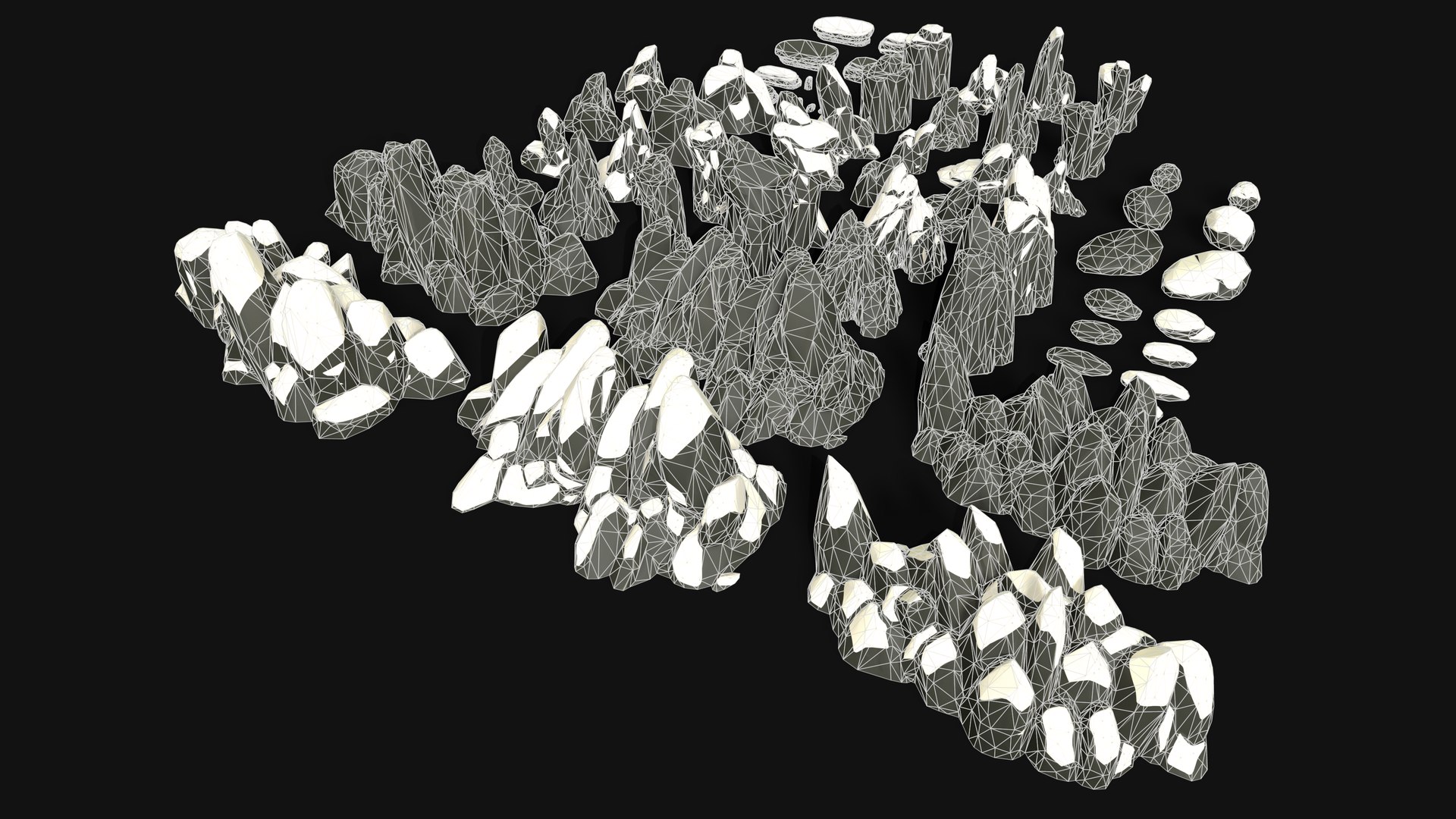 3D Stylized Forest Rocks - TurboSquid 1510860