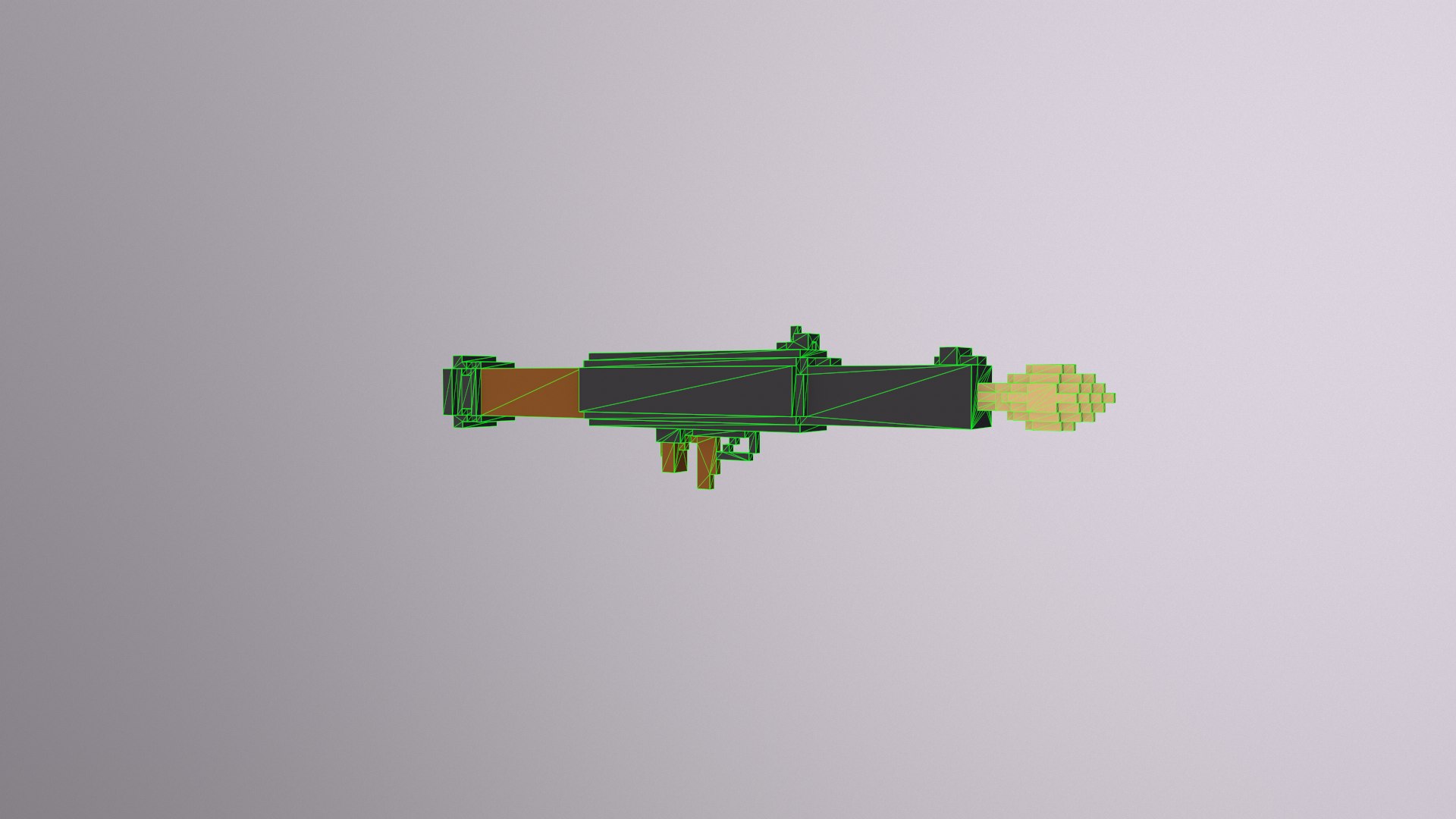 Bazooka Voxel 3D Model - TurboSquid 1847467