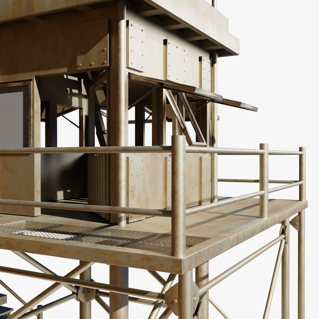 3D Model Military Tower - TurboSquid 1937977