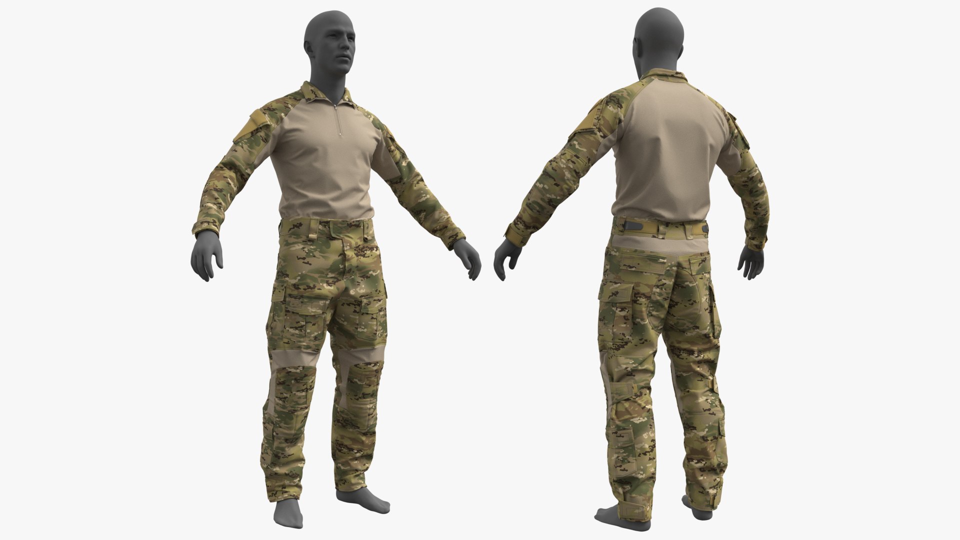 3D Crye G3 Combat Uniform - Marvelous Designer - TurboSquid 1947698