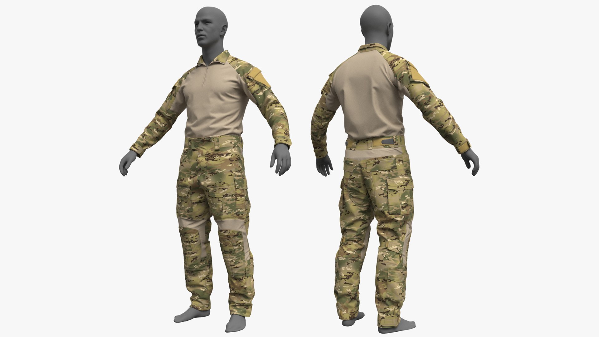 3D Crye G3 Combat Uniform - Marvelous Designer - TurboSquid 1947698