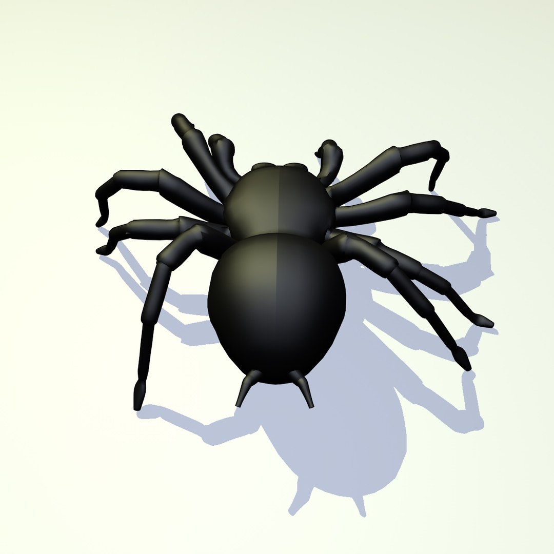 3D Running Black Spider Version Model - TurboSquid 1196641