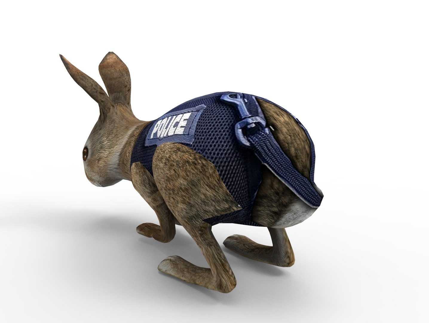 Police Rabbit Rigged 3D Model - TurboSquid 1198709