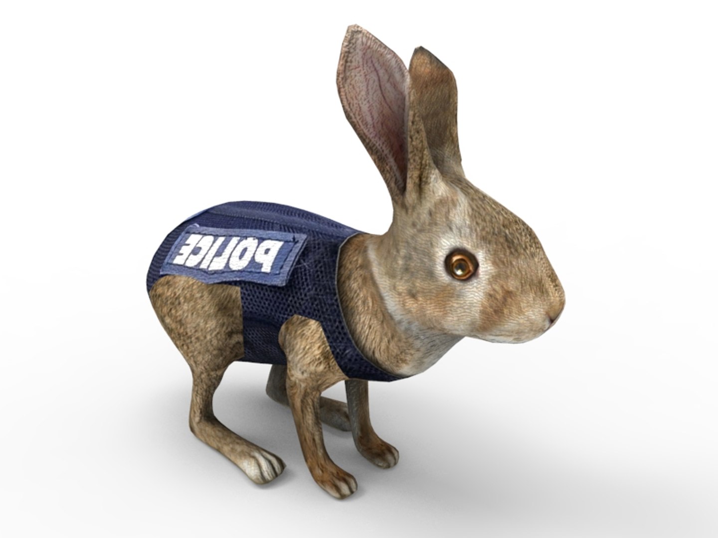 Police Rabbit Rigged 3D Model - TurboSquid 1198709