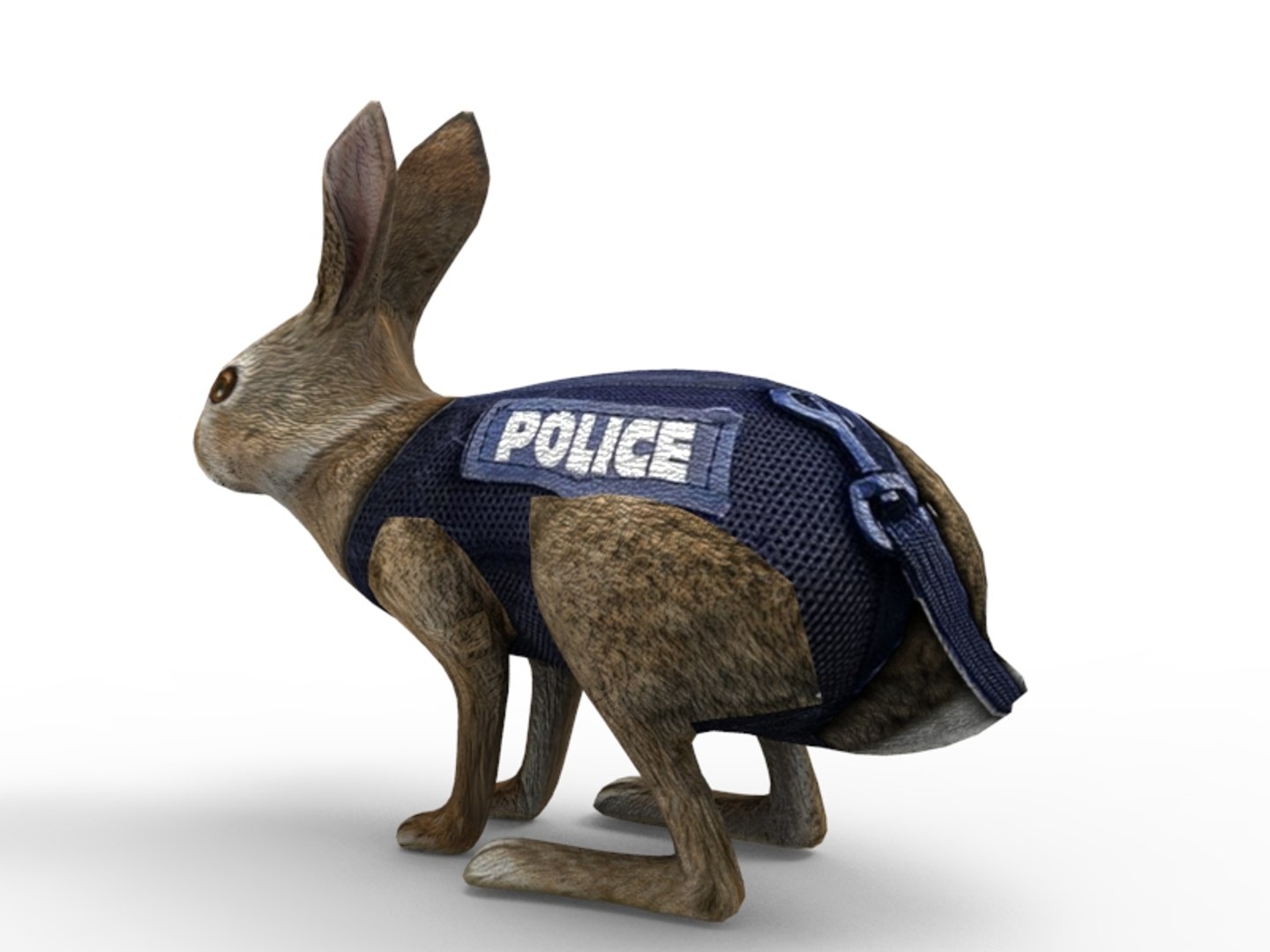 Police Rabbit Rigged 3D Model - TurboSquid 1198709