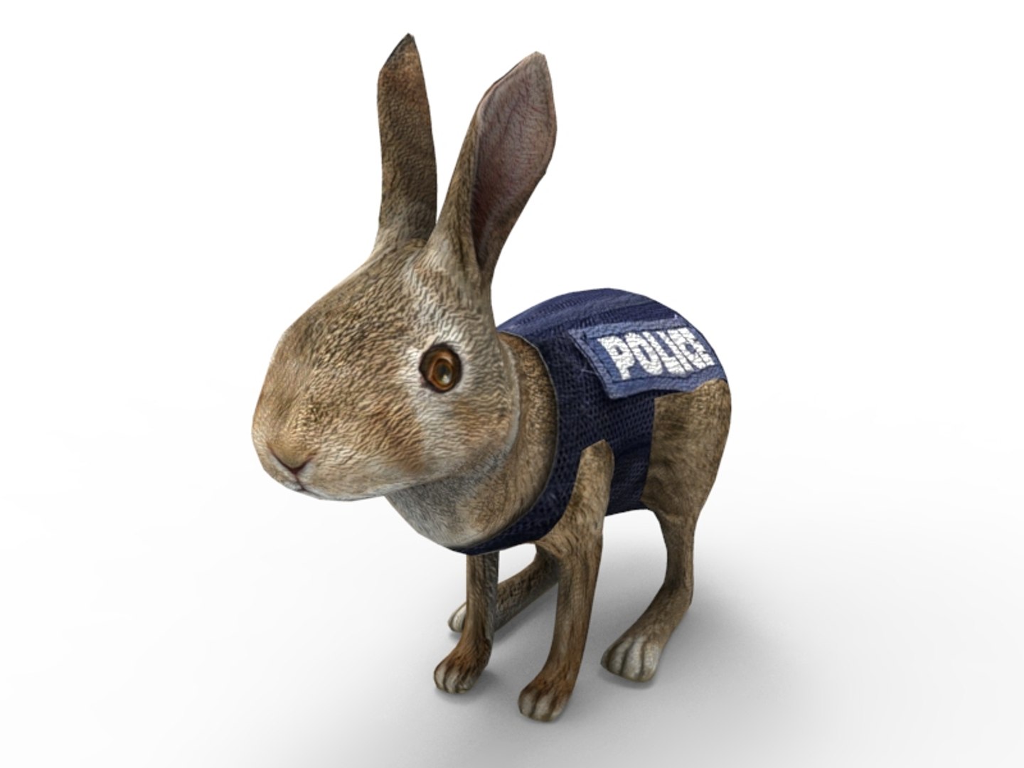 Police Rabbit Rigged 3D Model - TurboSquid 1198709