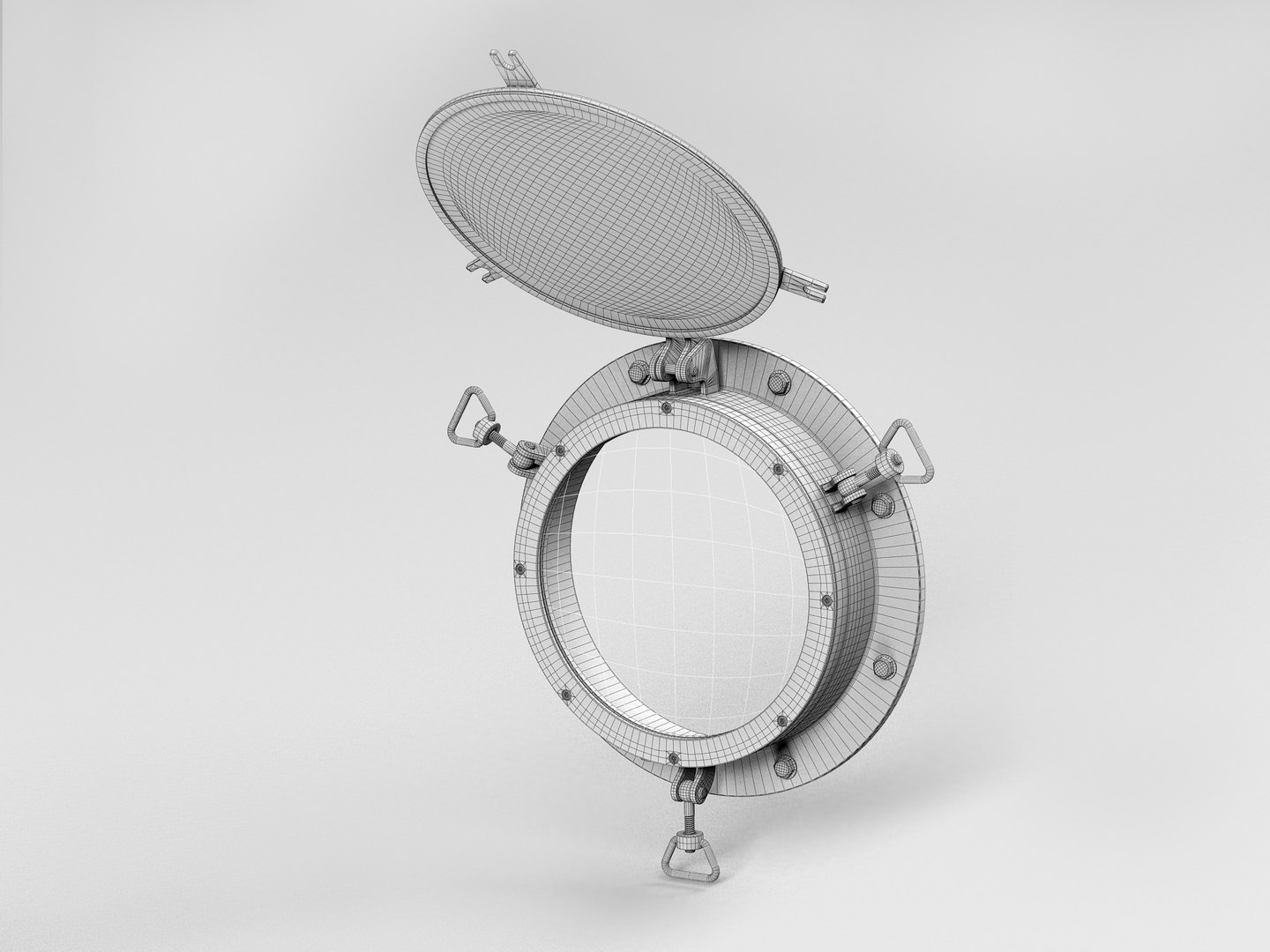 3D Old Ship Porthole Model - TurboSquid 2134575