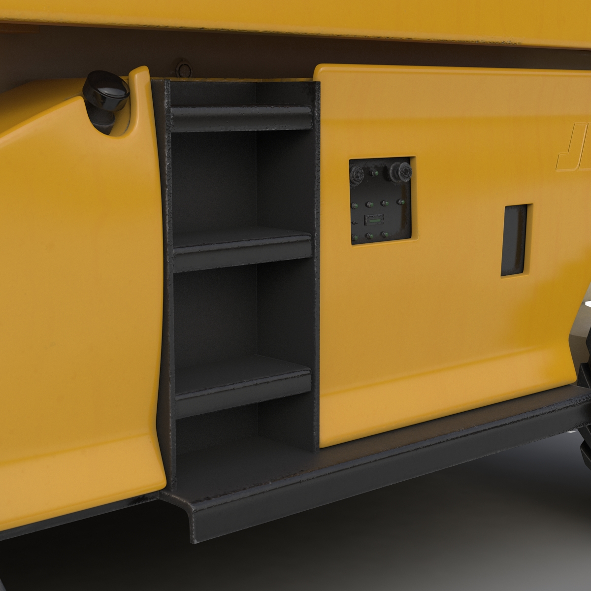3d model engine powered scissor lift