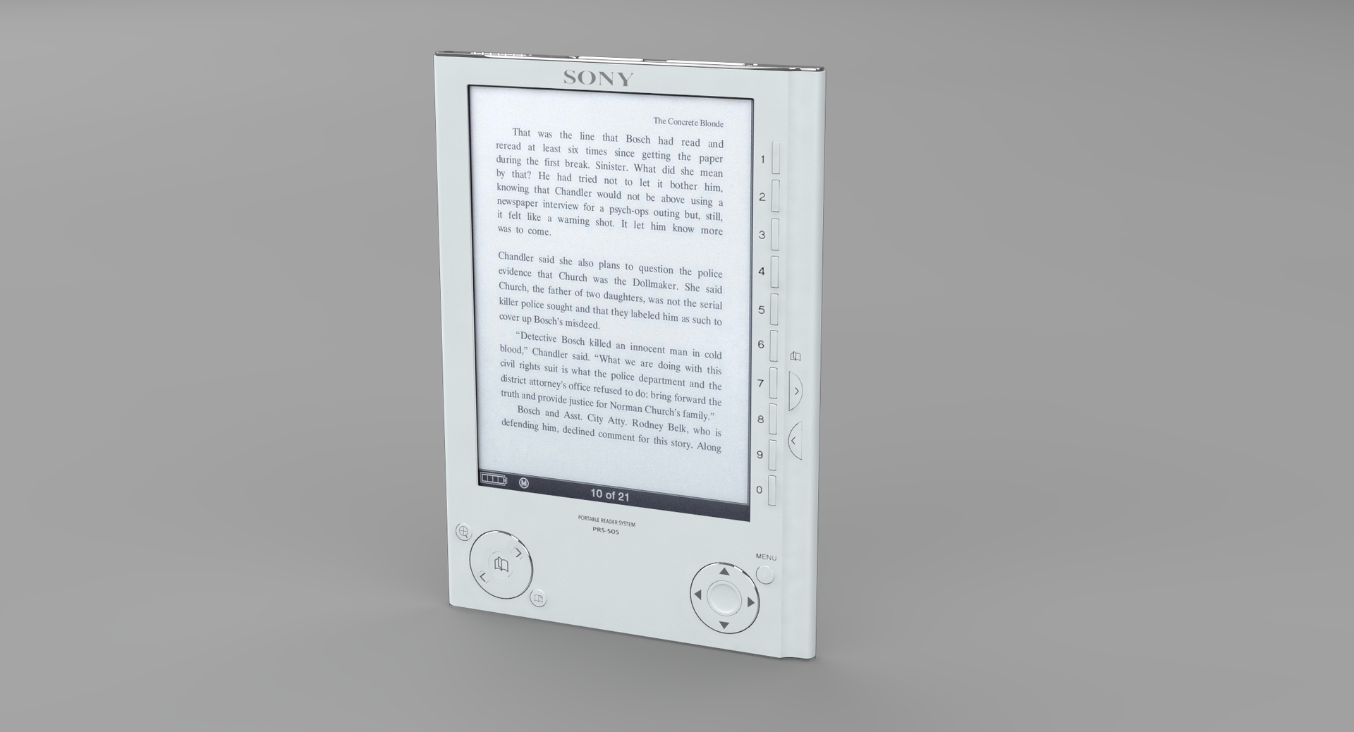 Lightwave Sony E-reader