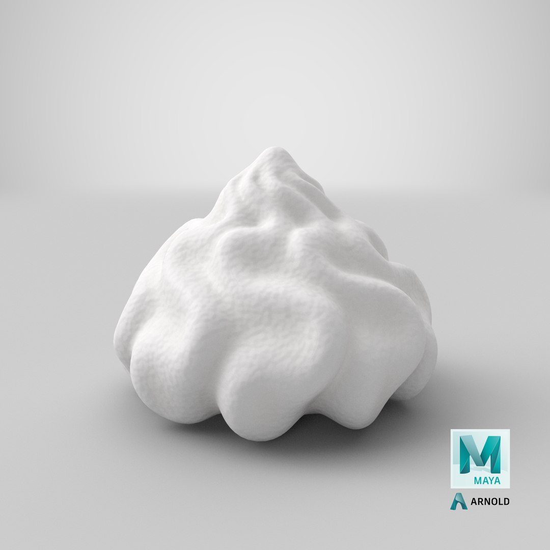 3D Whipped Cream 02 - TurboSquid 2038883