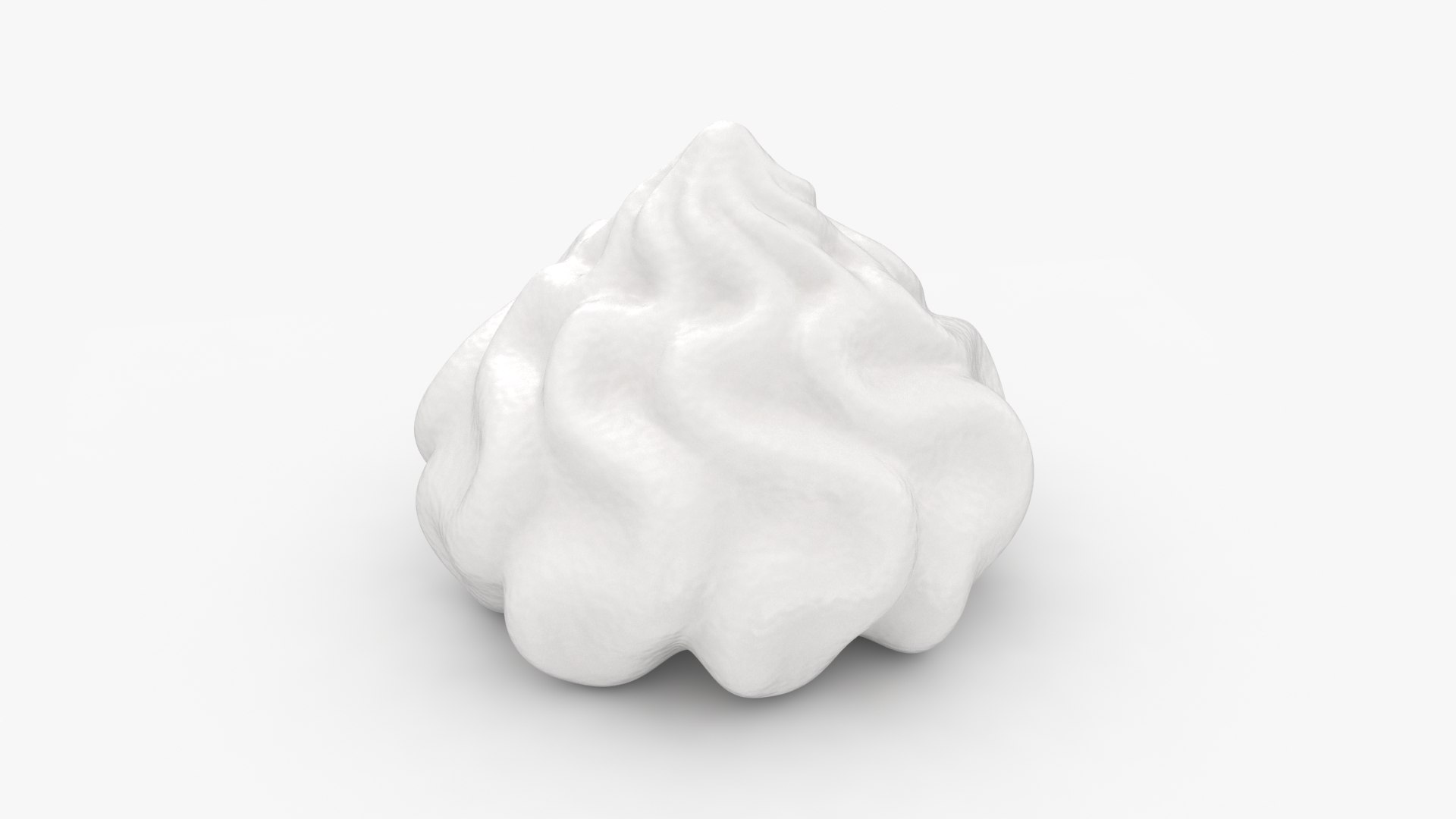 3D Whipped Cream 02 - TurboSquid 2038883