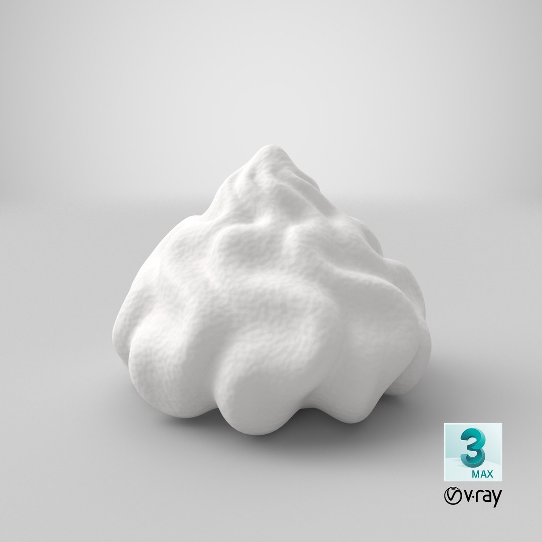3D Whipped Cream 02 - TurboSquid 2038883