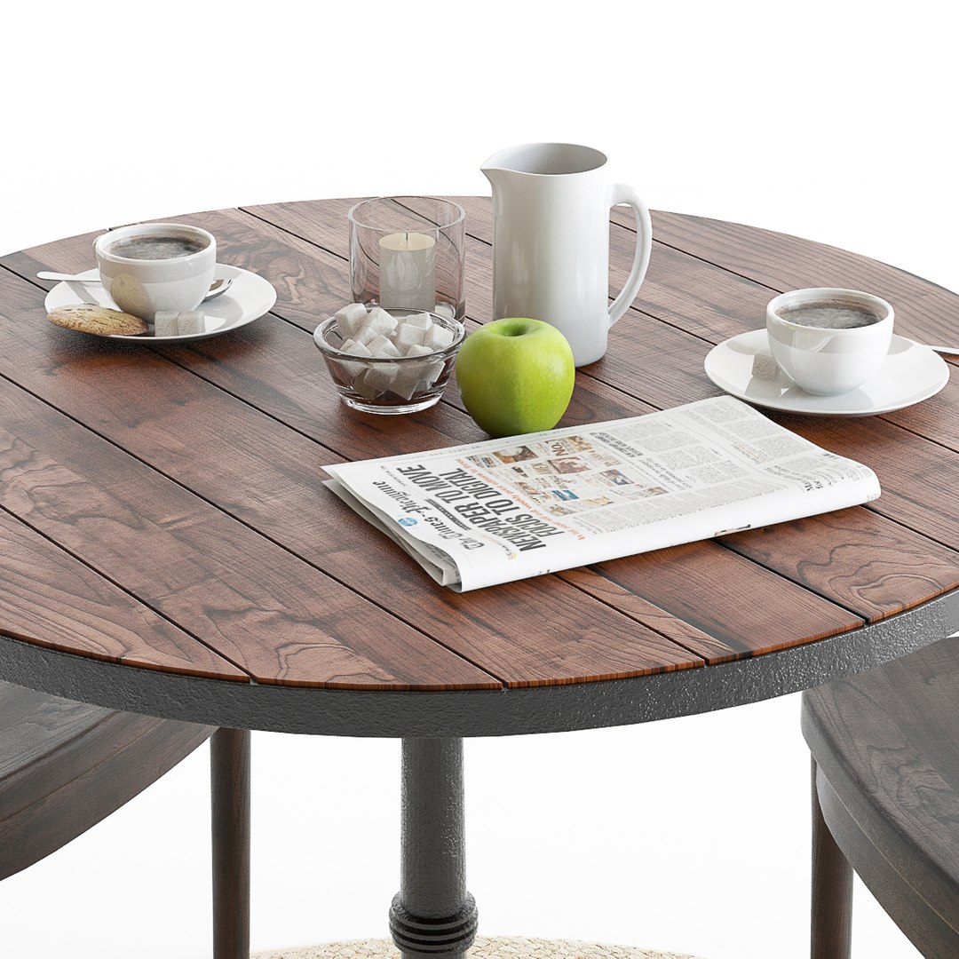 3D Pottery Barn Rae Table Model | 1145244 | TurboSquid