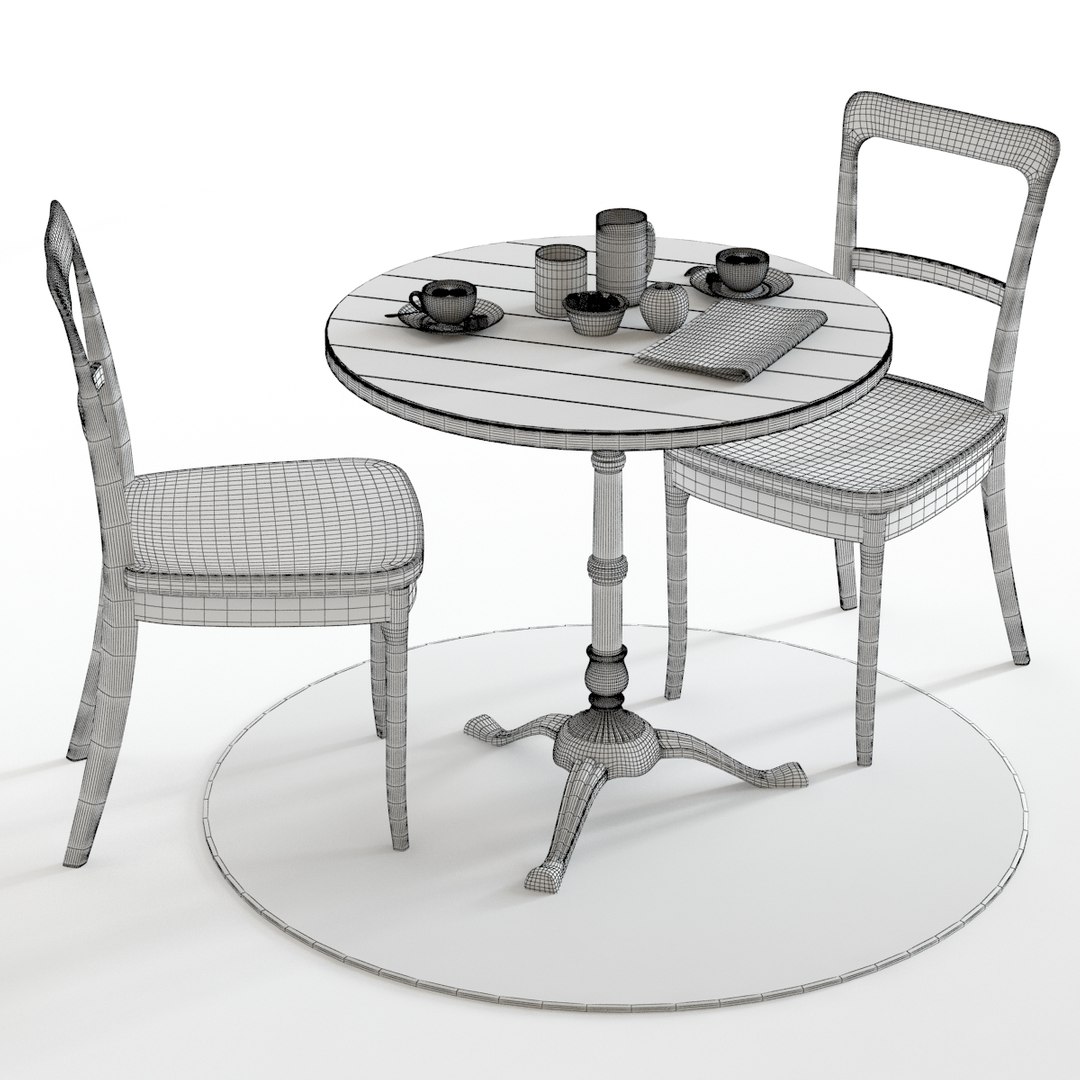 3D Pottery Barn Rae Table Model | 1145244 | TurboSquid