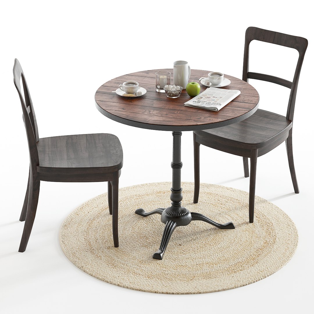 3D Pottery Barn Rae Table Model | 1145244 | TurboSquid