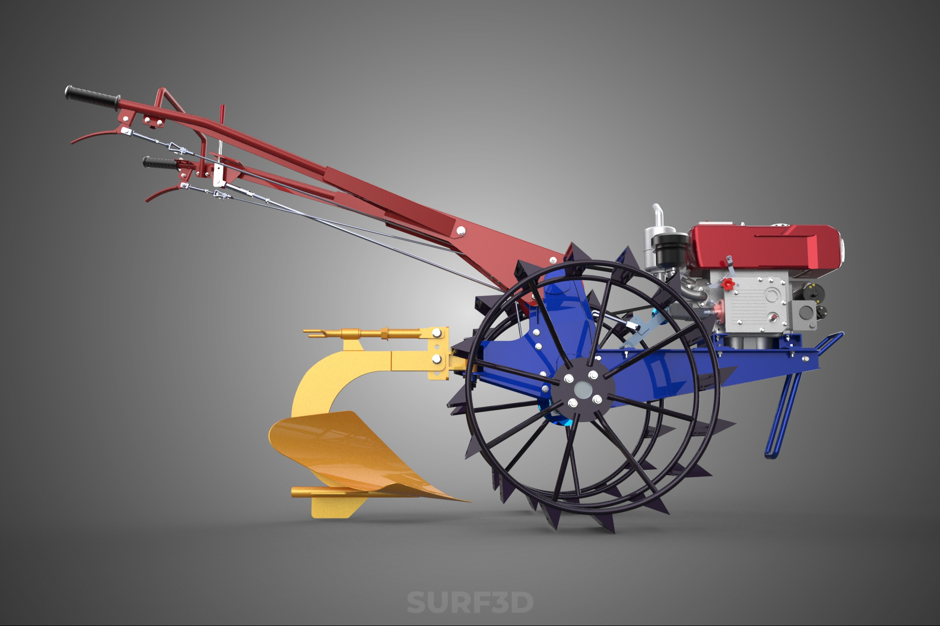 modèle 3D de PLANCHE DE MOULAGE DE LAME DE CHARRAGE POUR TRACTEUR À ...