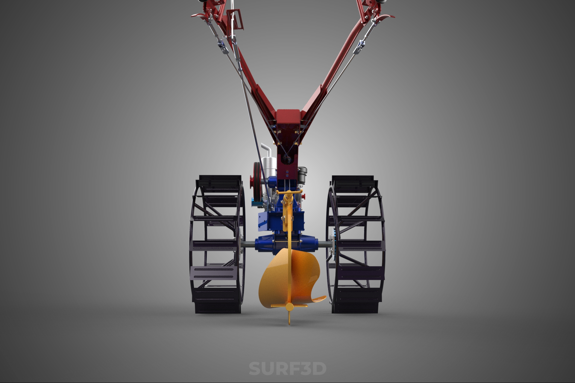 modèle 3D de PLANCHE DE MOULAGE DE LAME DE CHARRAGE POUR TRACTEUR À ...