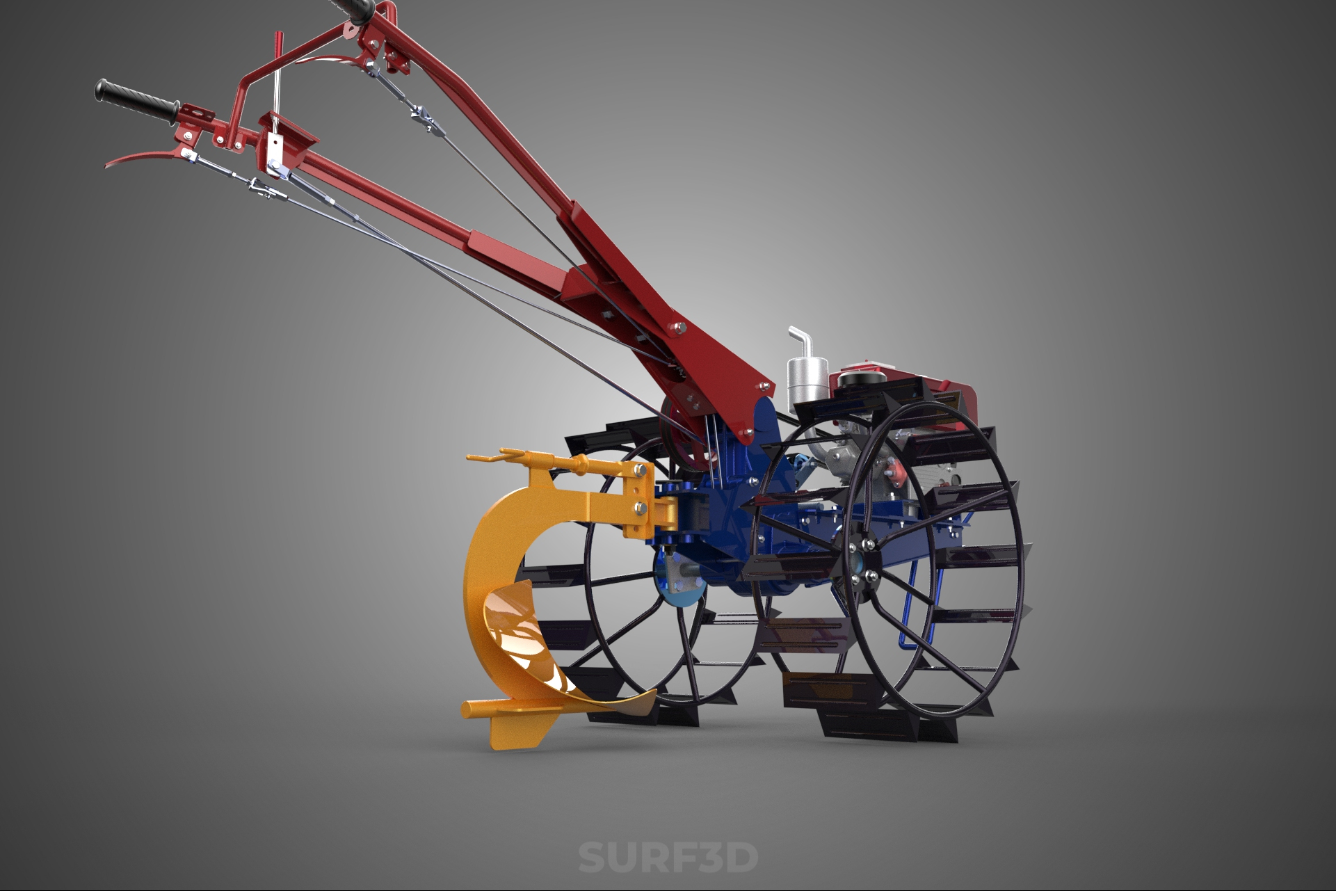 modèle 3D de PLANCHE DE MOULAGE DE LAME DE CHARRAGE POUR TRACTEUR À ...