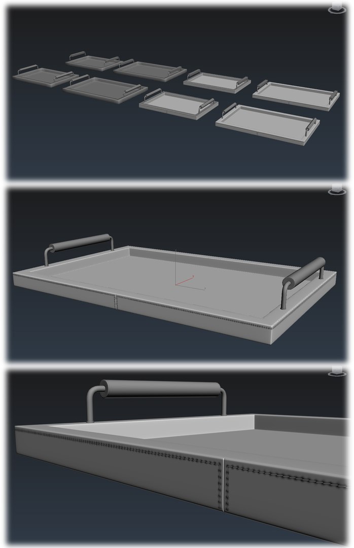 Interior Trays 3D Model - TurboSquid 1417584