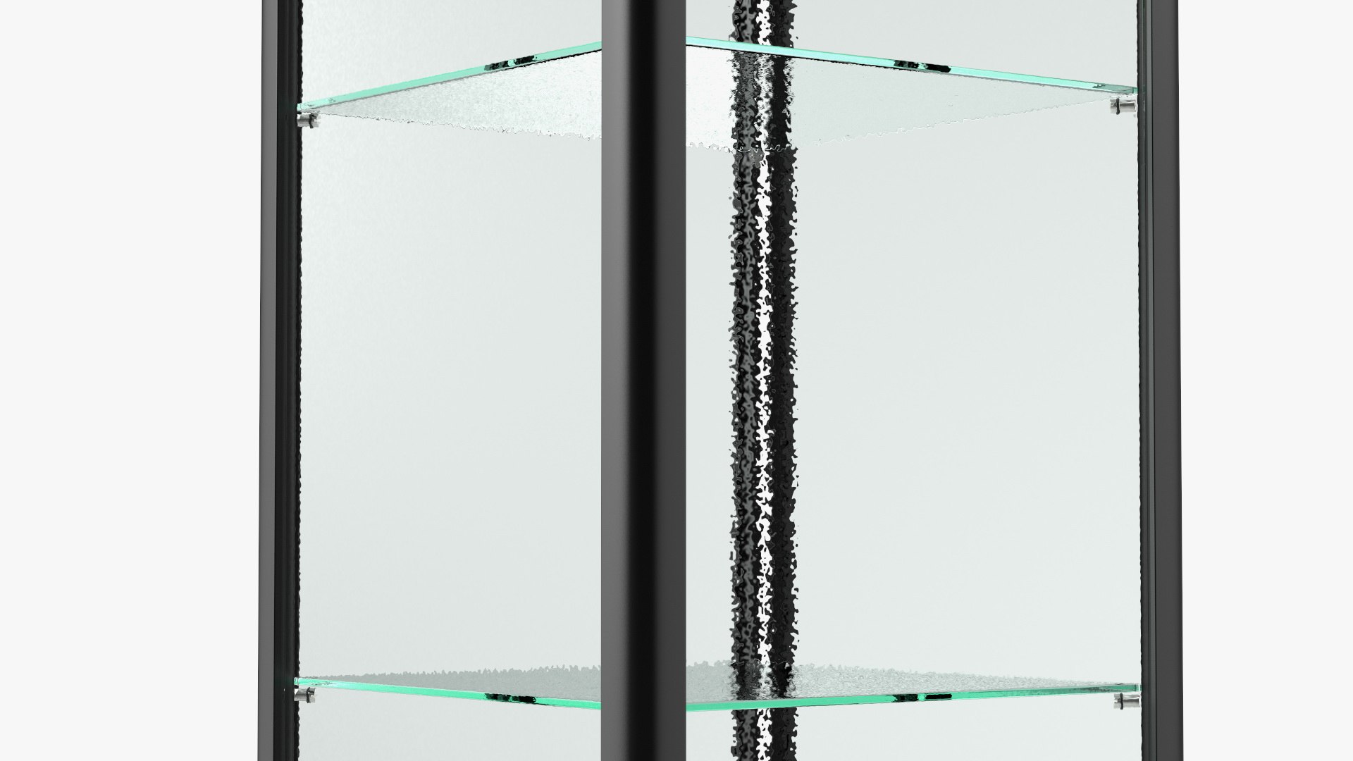 Glass Display Case Narrow Black Model - TurboSquid 1835875