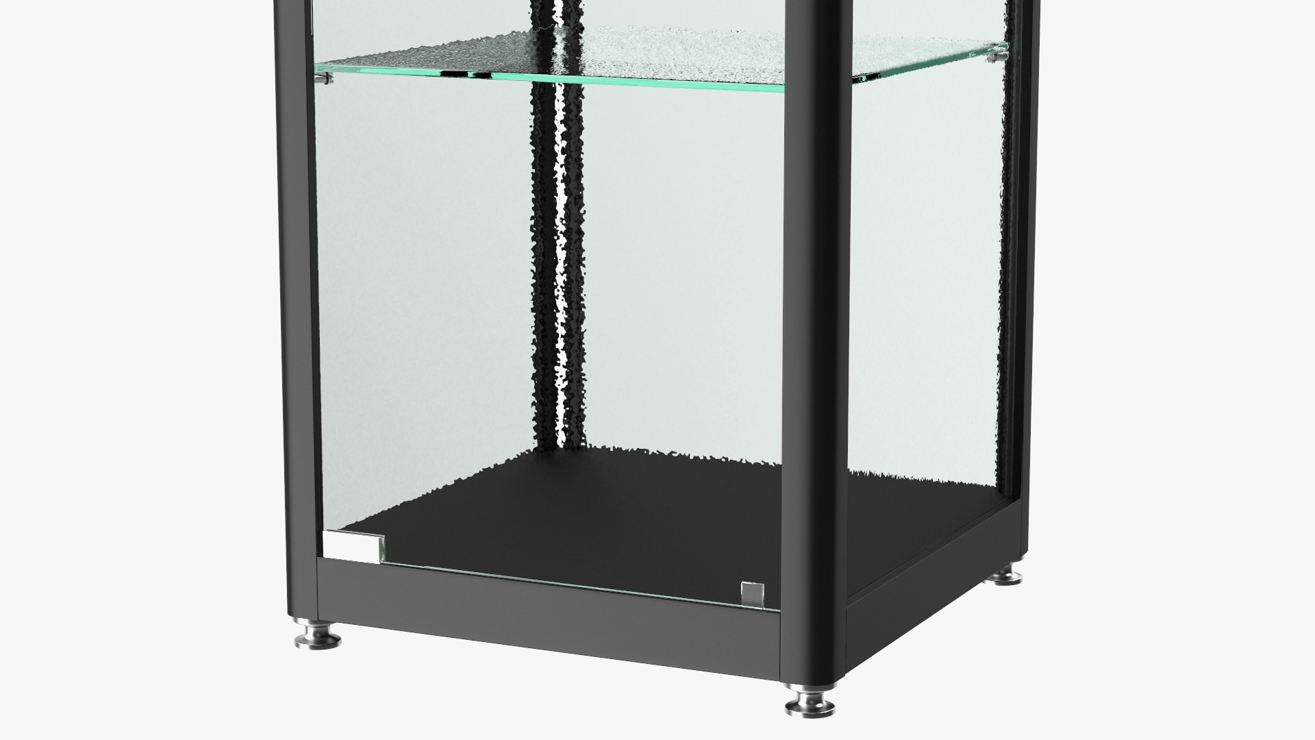 Glass Display Case Narrow Black Model - TurboSquid 1835875