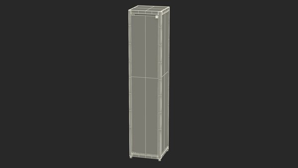 Glass Display Case Narrow Black model - TurboSquid 1835875