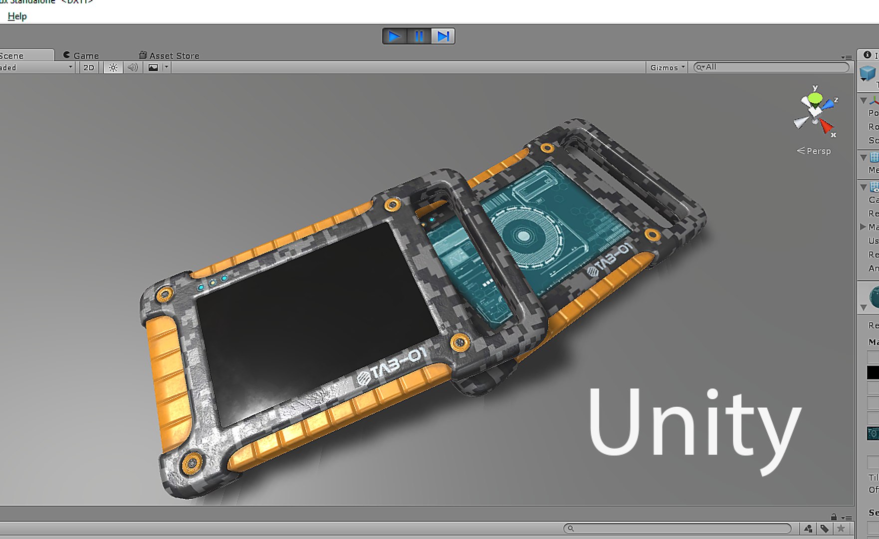 3D Sci Fi Tablet Low-poly - TurboSquid 1331894