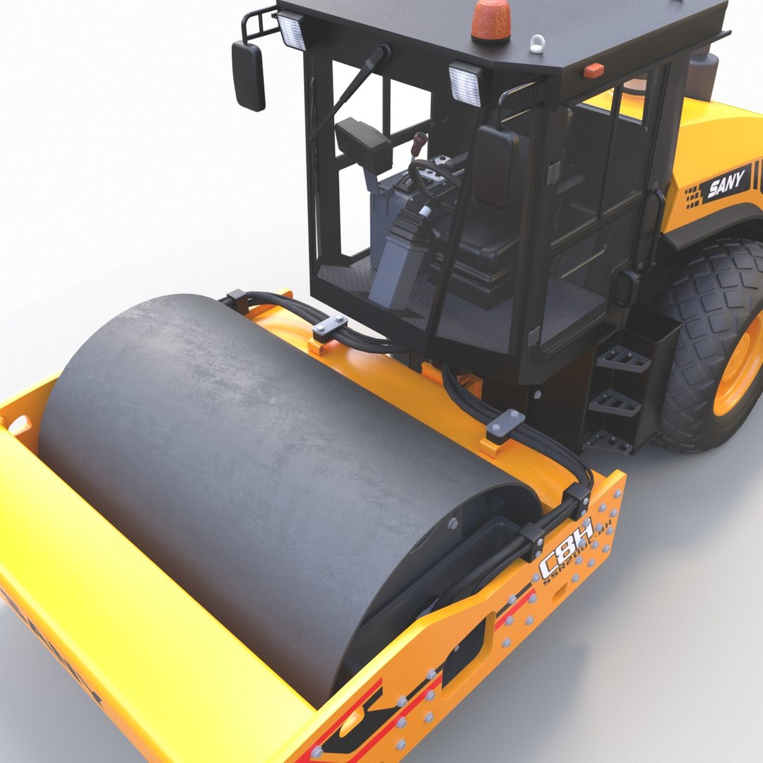 3D Road Roller 2 - TurboSquid 2004242