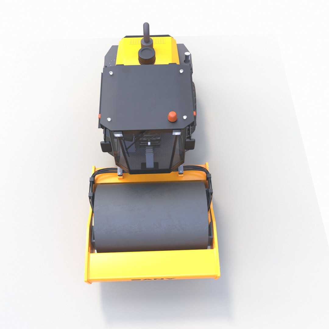 3D Road Roller 2 - TurboSquid 2004242