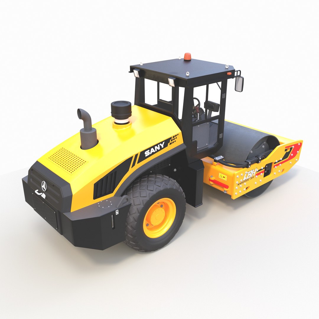 3D Road Roller 2 - TurboSquid 2004242