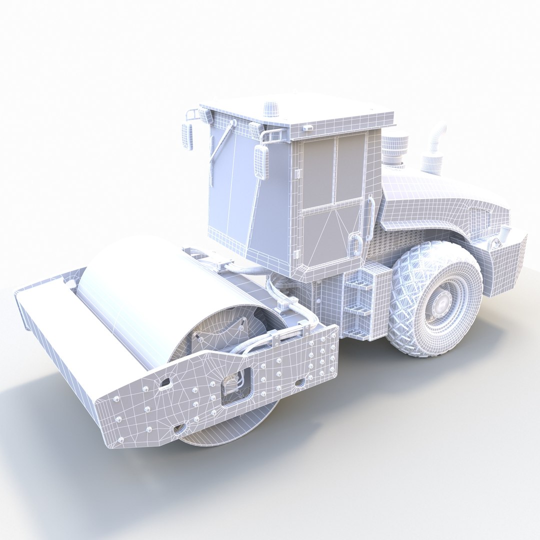 3D Road Roller 2 - TurboSquid 2004242