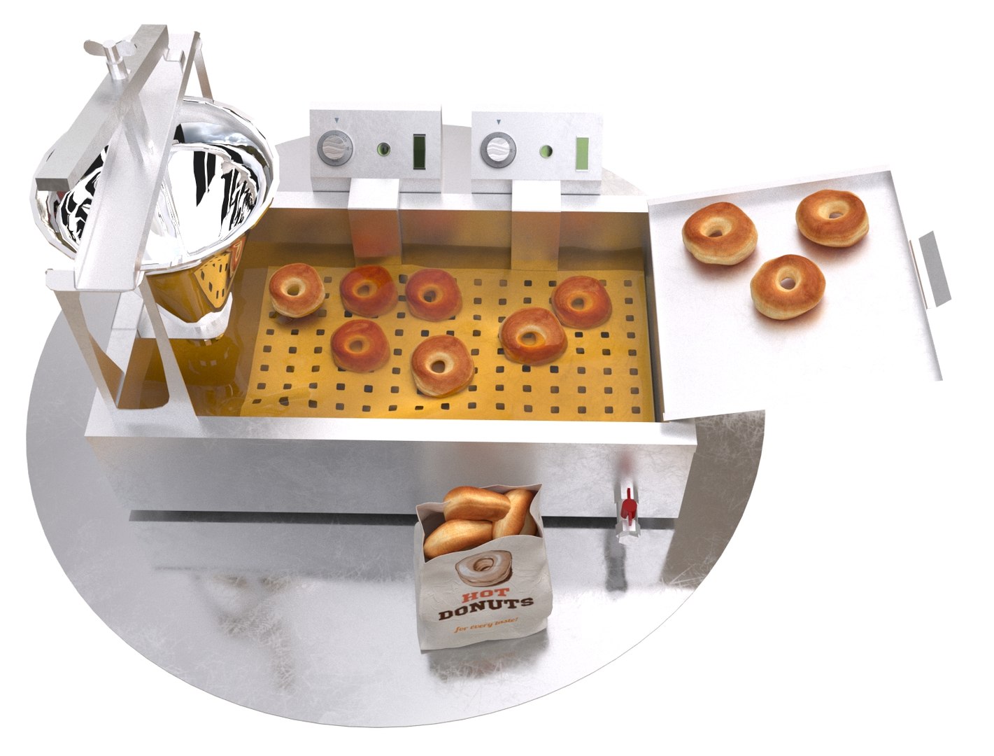 3D Donut Machine Model - TurboSquid 1514472