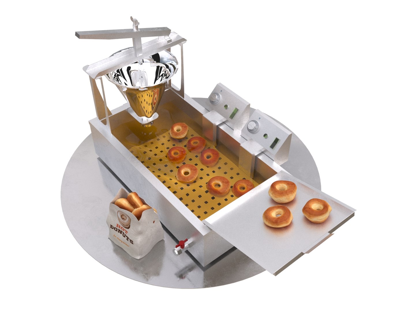 3D Donut Machine Model - TurboSquid 1514472