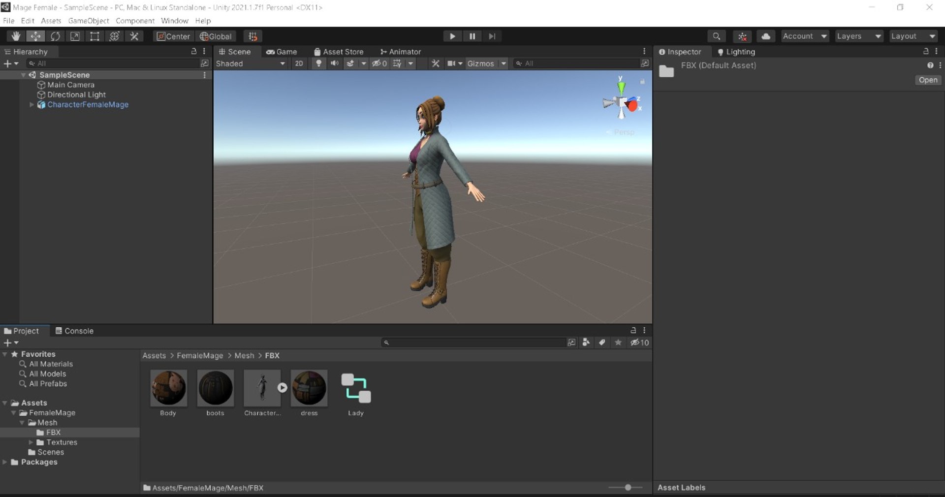 Mage Cartoon Female Full Rigged In Blender 3D Model - TurboSquid 1854931