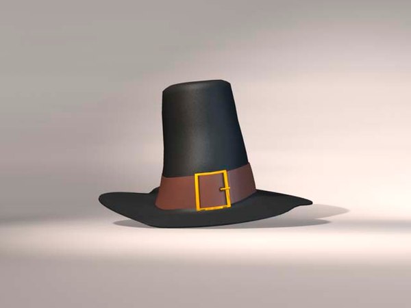 pilgrim hat 3d model