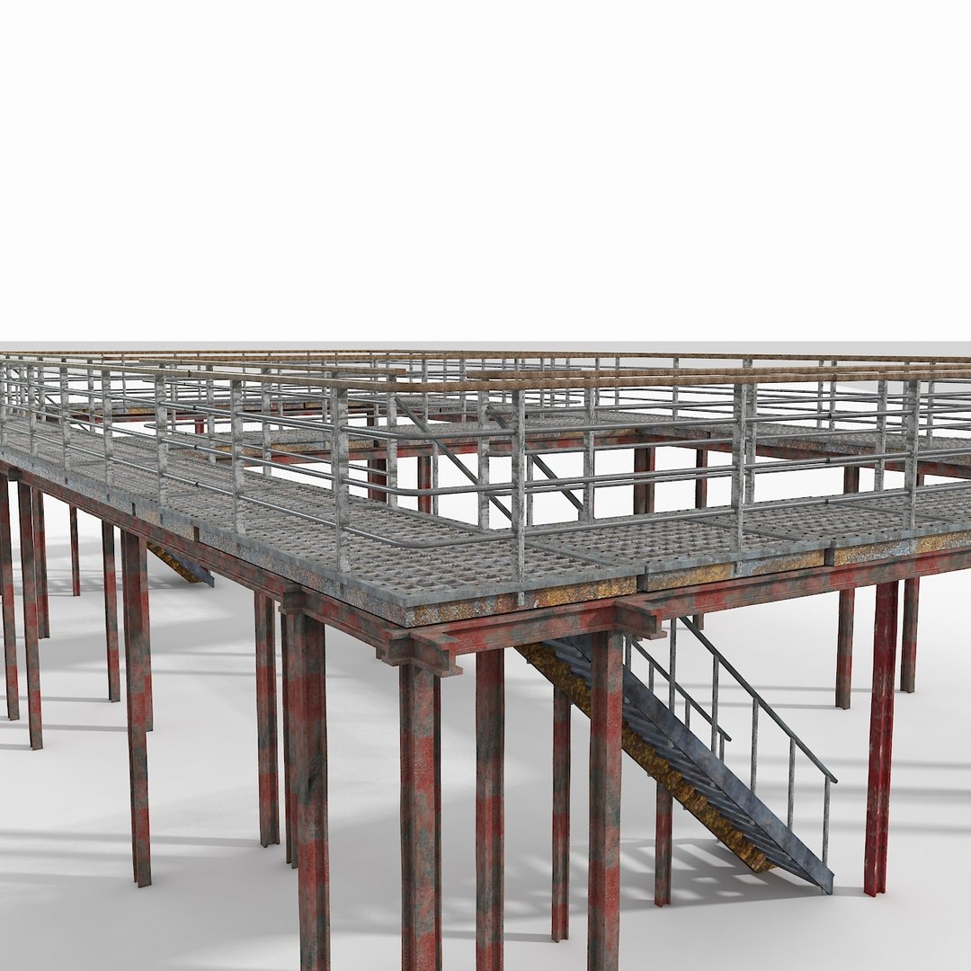 air bridge set 3d model