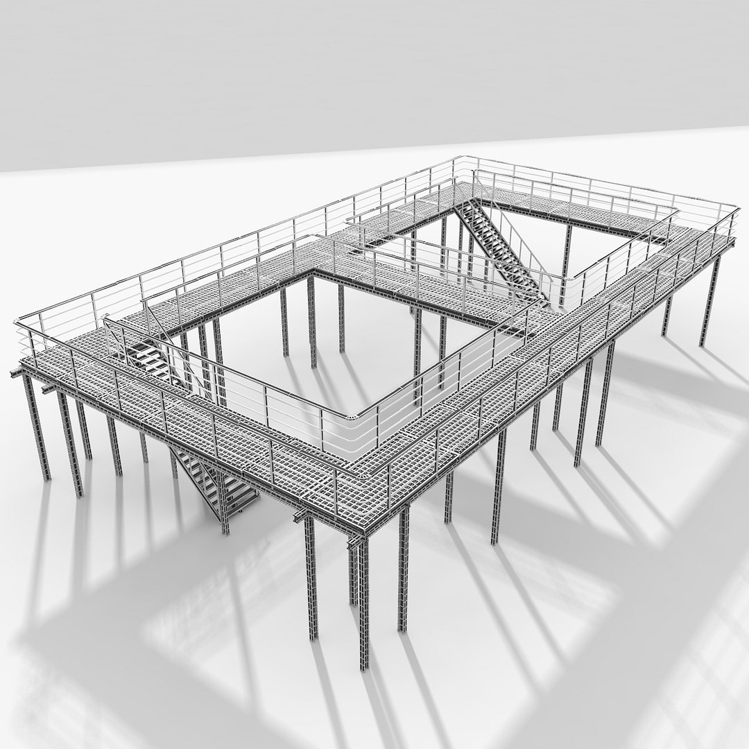 air bridge set 3d model