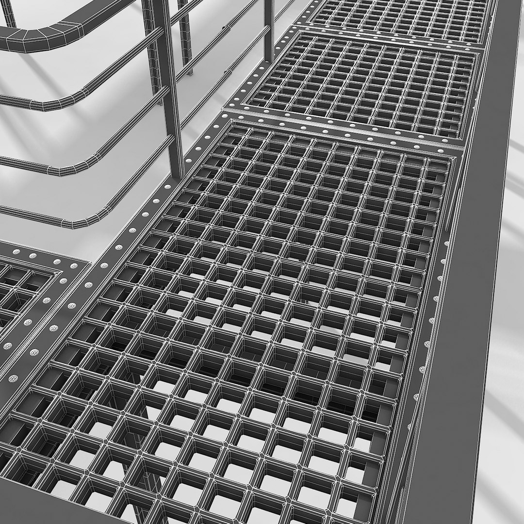 air bridge set 3d model