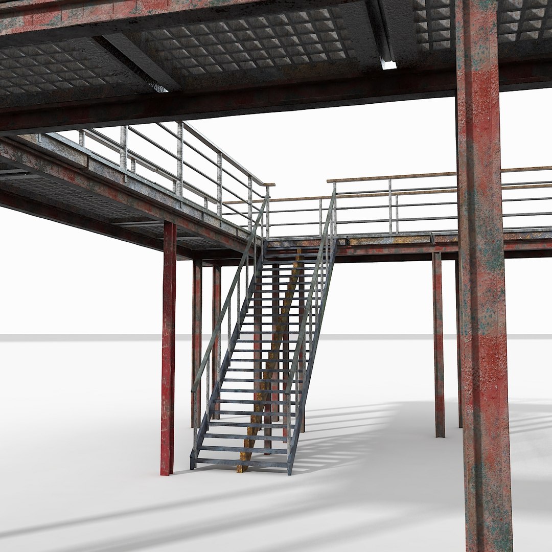 air bridge set 3d model