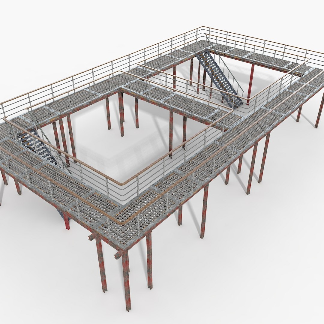 air bridge set 3d model