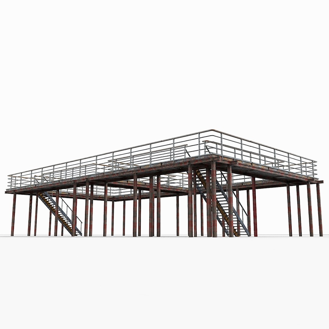 air bridge set 3d model