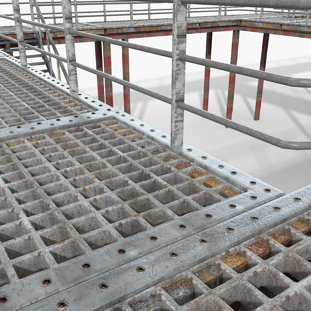 air bridge set 3d model