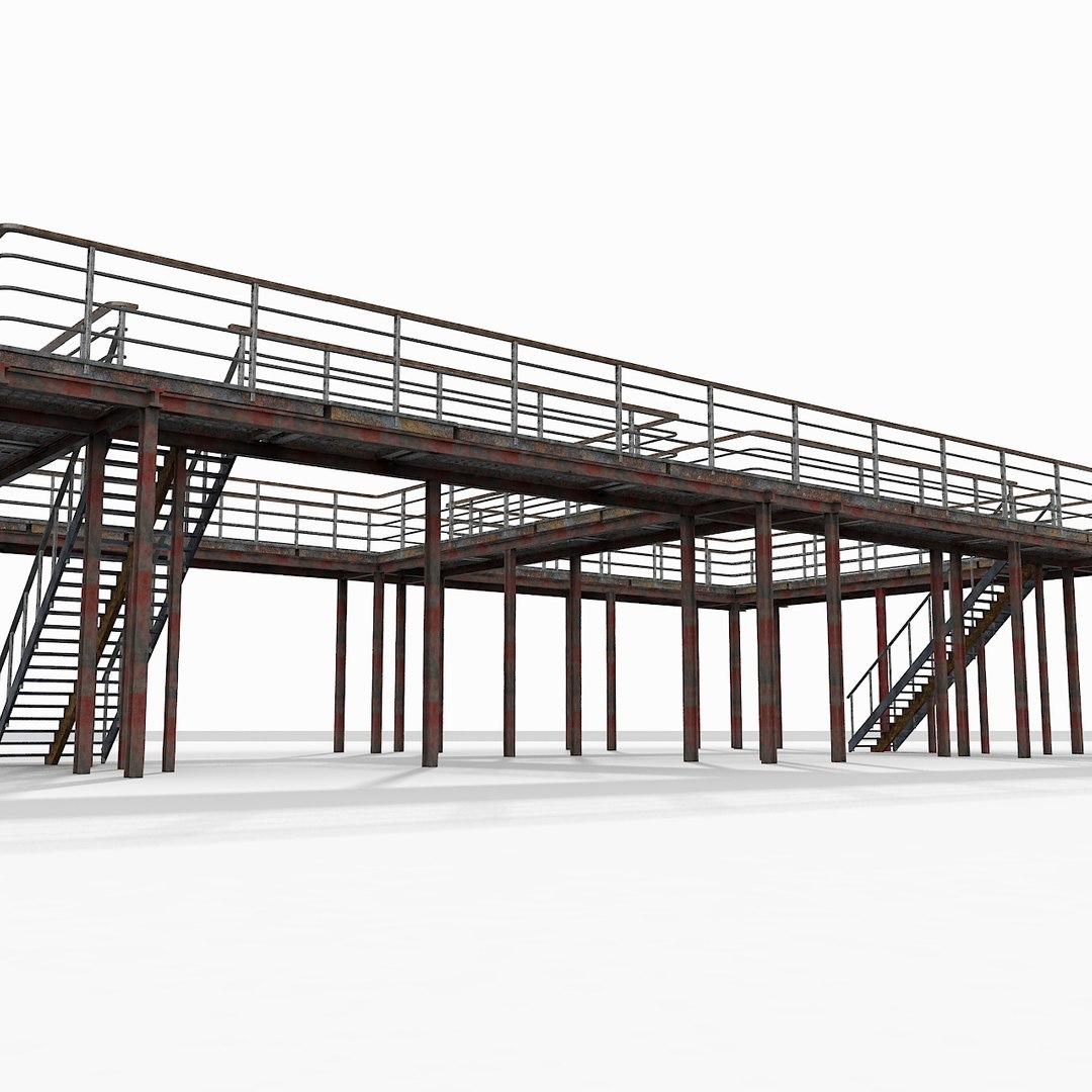 air bridge set 3d model